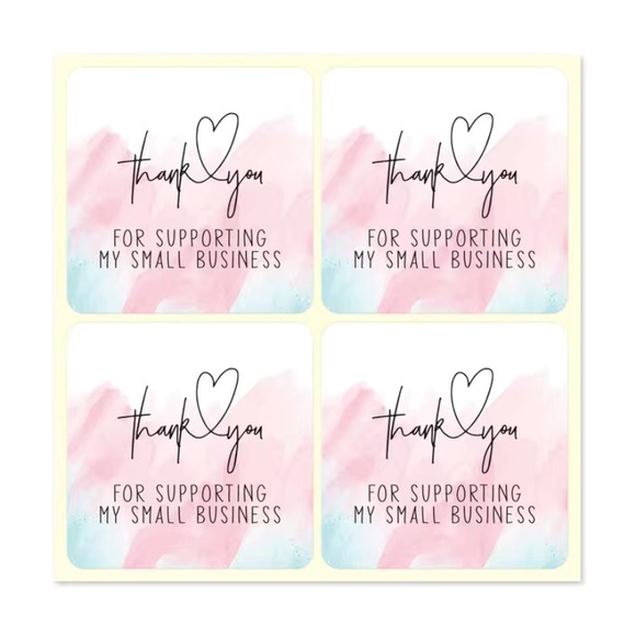 Design | 10 Pcs Square Thank You Stickers | Poshmark